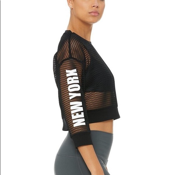 ALO Yoga | Sweaters | Alo Yoga Mesh Top | Poshmark